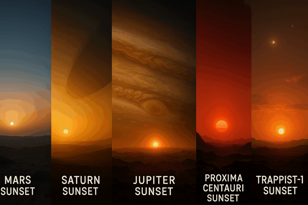 सौरमंडल के दूसरे ग्रहो और Exoplanets पर Sunset कैसा दिखता होगा | How ...